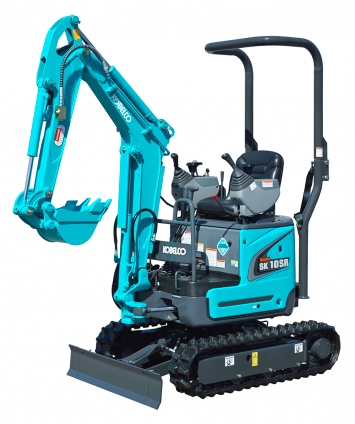 Minigraveren Kobelco SK10SR-2 med alm. Joystik - Bestil her